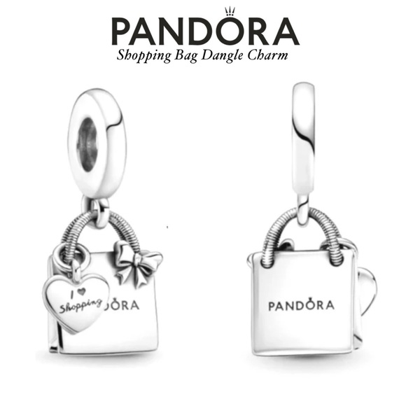 Pandora | Jewelry | Pandora Shopping Bag Dangle Charm Wbox | Poshmark